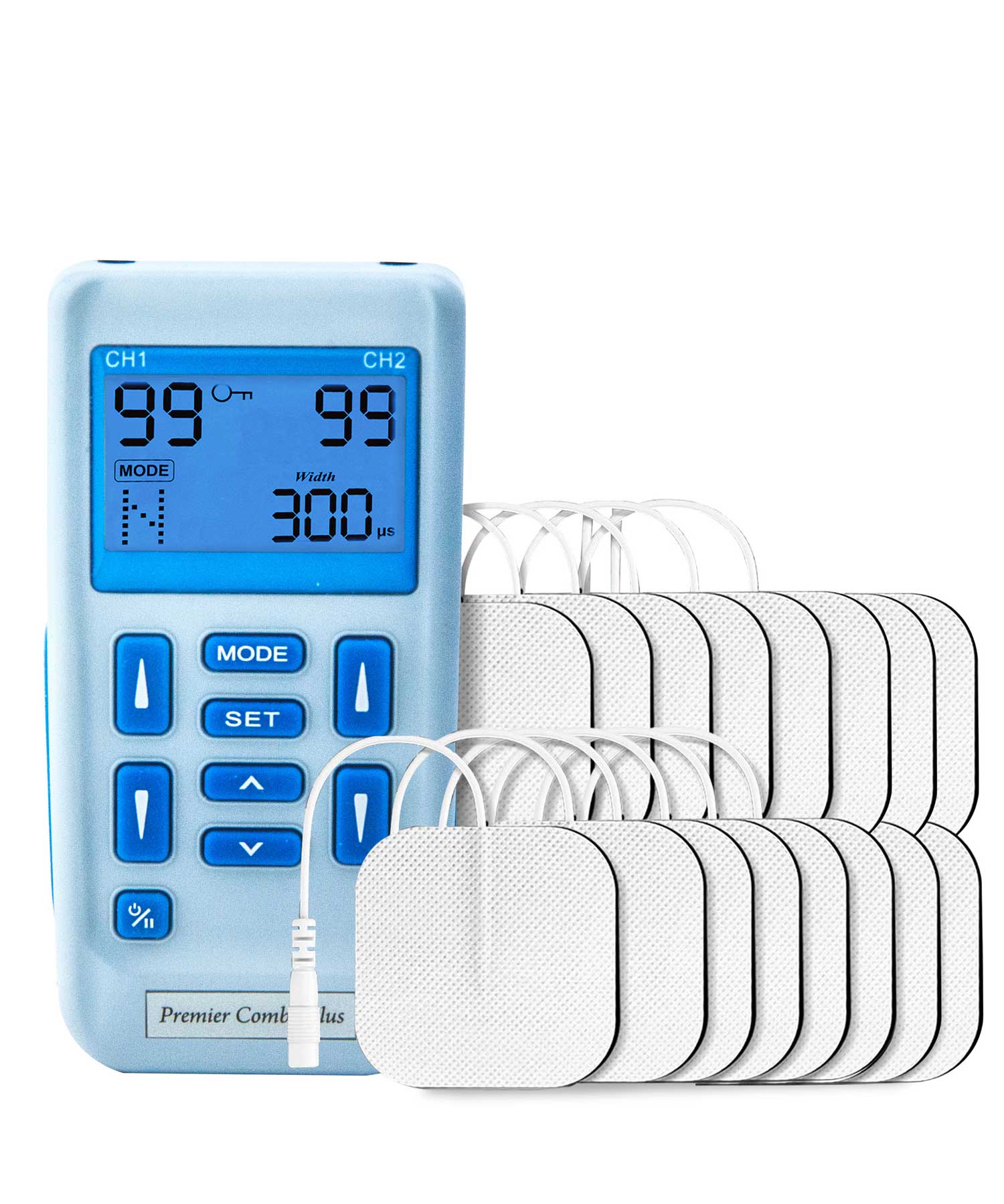 Premier Professional TENS Machine and Muscle Stimulator with 24 progra ...